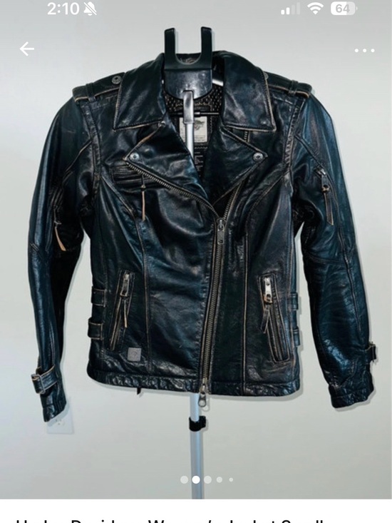 Harley-Davidson | Jackets & Coats | Harleydavidson Black Leather Womens ...